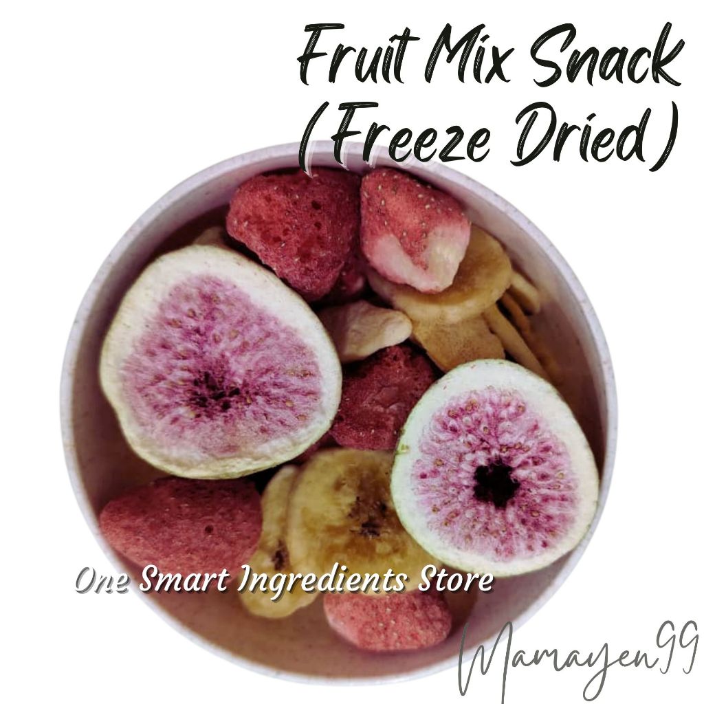 Fruit Mix Snack Freeze Dried – Fig, Strawberry, Mango & Banana Healthy ...
