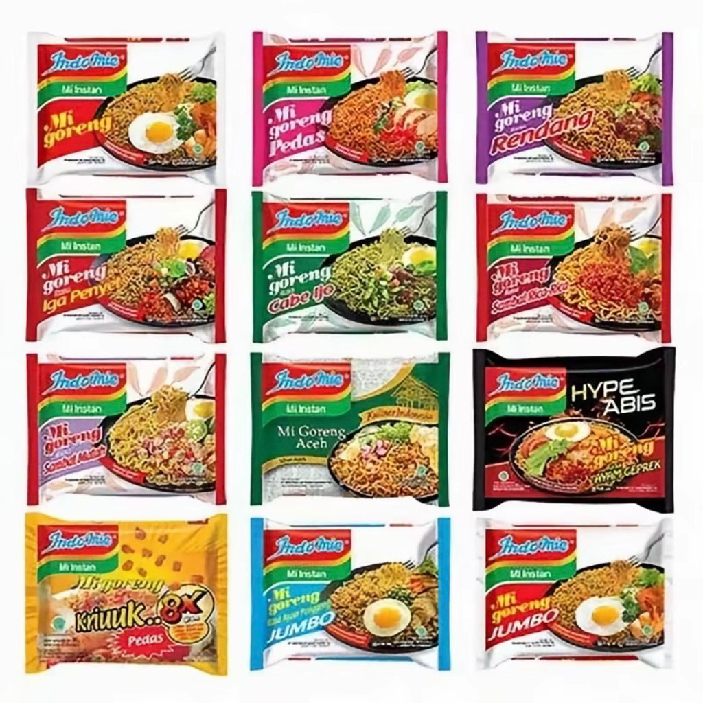 INDOMIE MIE INSTANT ALL VARIAN HALAL Indomie Noodles | Shopee Philippines