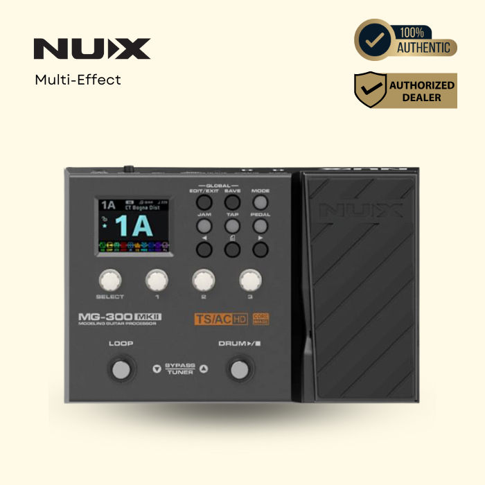 Nux MG-300 MKII Modeling Guitar Processor Guitar Multi Effects (MG300 ...