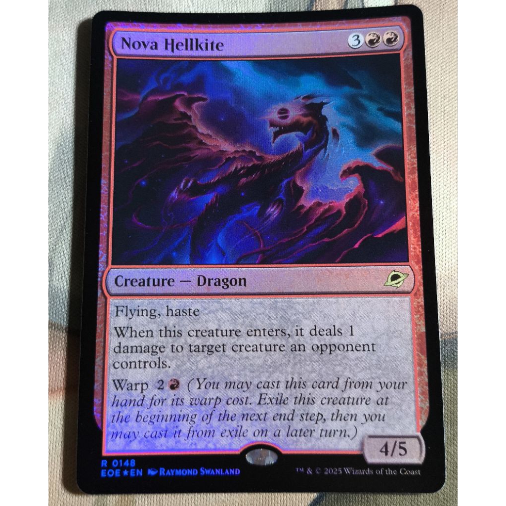 Magic: The Gathering! MTG! Edge of Eternities! 0148 Nova Hellkite R (Foil) | Shopee Philippines