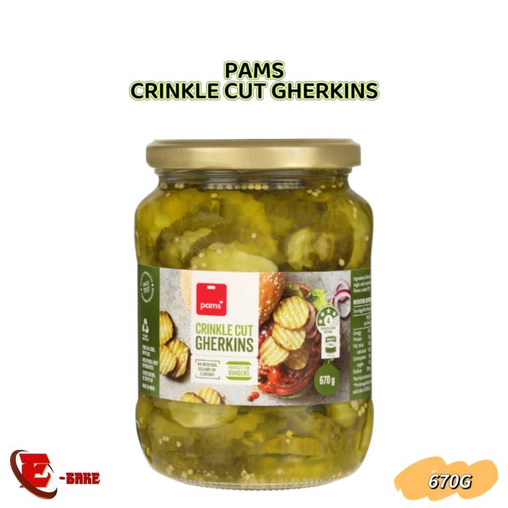 PAMS CRINKLE CUT GHERKINS 670G | Shopee Philippines