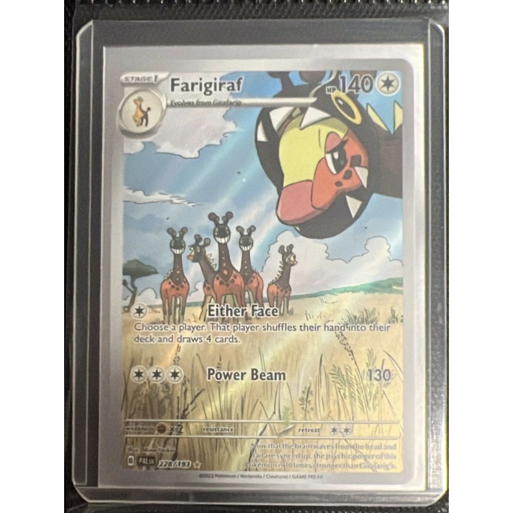 Pokemon TCG- Farigiraf (IR)-228/193 [PE] | Shopee Philippines