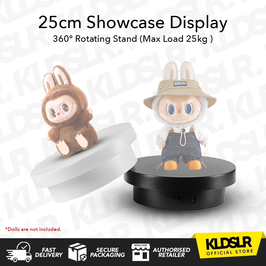 Two-Way Rotate Display Stand Turn Table 25cm Max Load 25kg (Free 5 ...