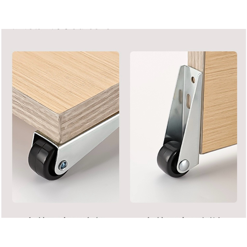 Hidden Wheel Furniture Roller Stainless Steel Smooth Caster DIY Cabinet ...