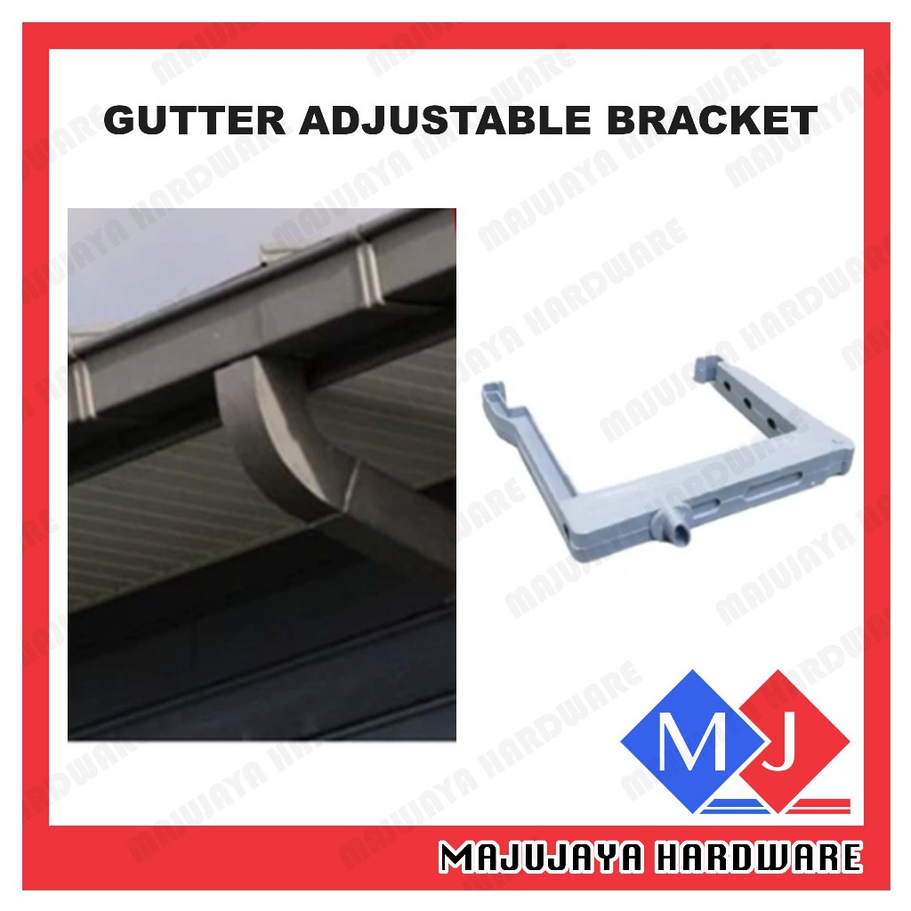 PVC GUTTER ADJUSTABLE BRACKET / RAINWATER BRACKET / PVC BRACKET PALONG ...