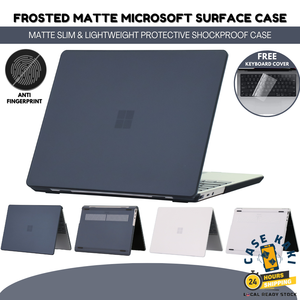 CASEKAKI MATTE PC Case Microsoft Surface Laptop 7 Go 5 4 3 2 1 15 13.8 ...