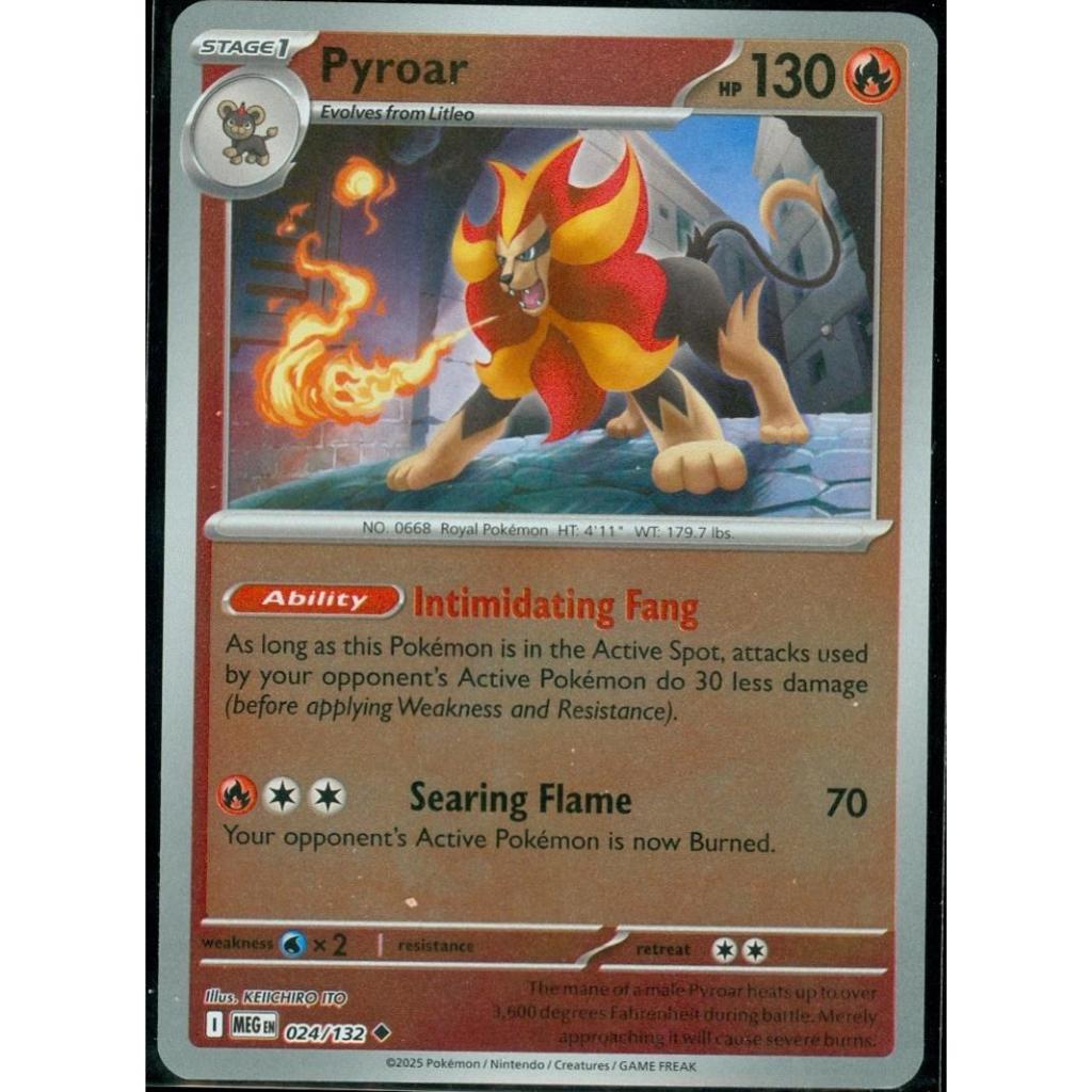 Pyroar - Mega Evolution 024/132 Reverse Holo | Shopee Philippines