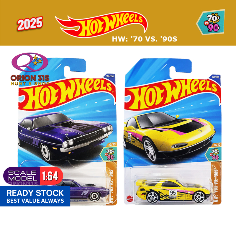 Hot Wheels 2025 HW: '70 VS. '90S Nissan Skyline/ Honda Civic/ Mazda RX ...