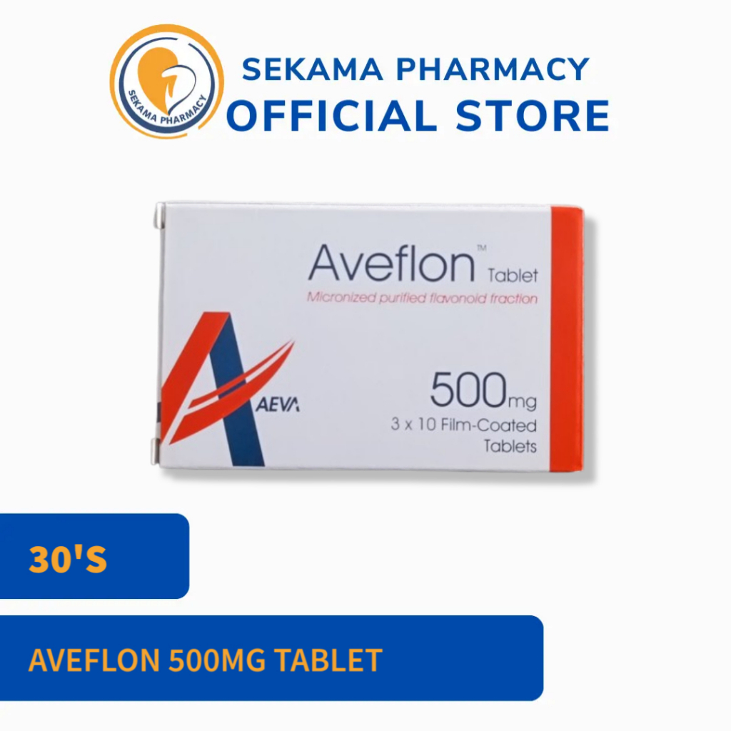 AVEFLON 500MG TABLET 30'S [EXP: 01/2027] - (Hemorrhoids) | Shopee ...