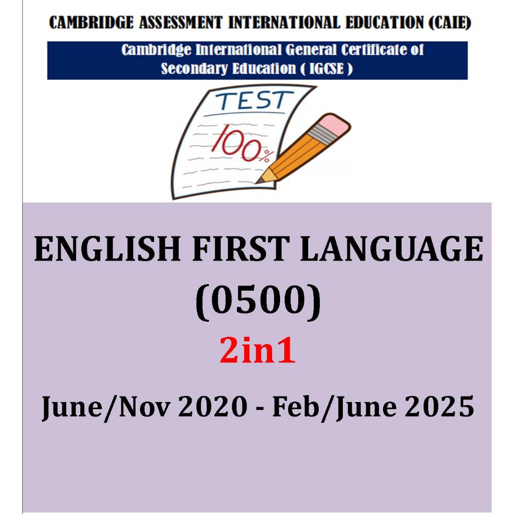Igcse ENGLISH FIRST LANGUAGE (PAPER 1,2) PAST YEAR PAPER 2020-June 2025 ...