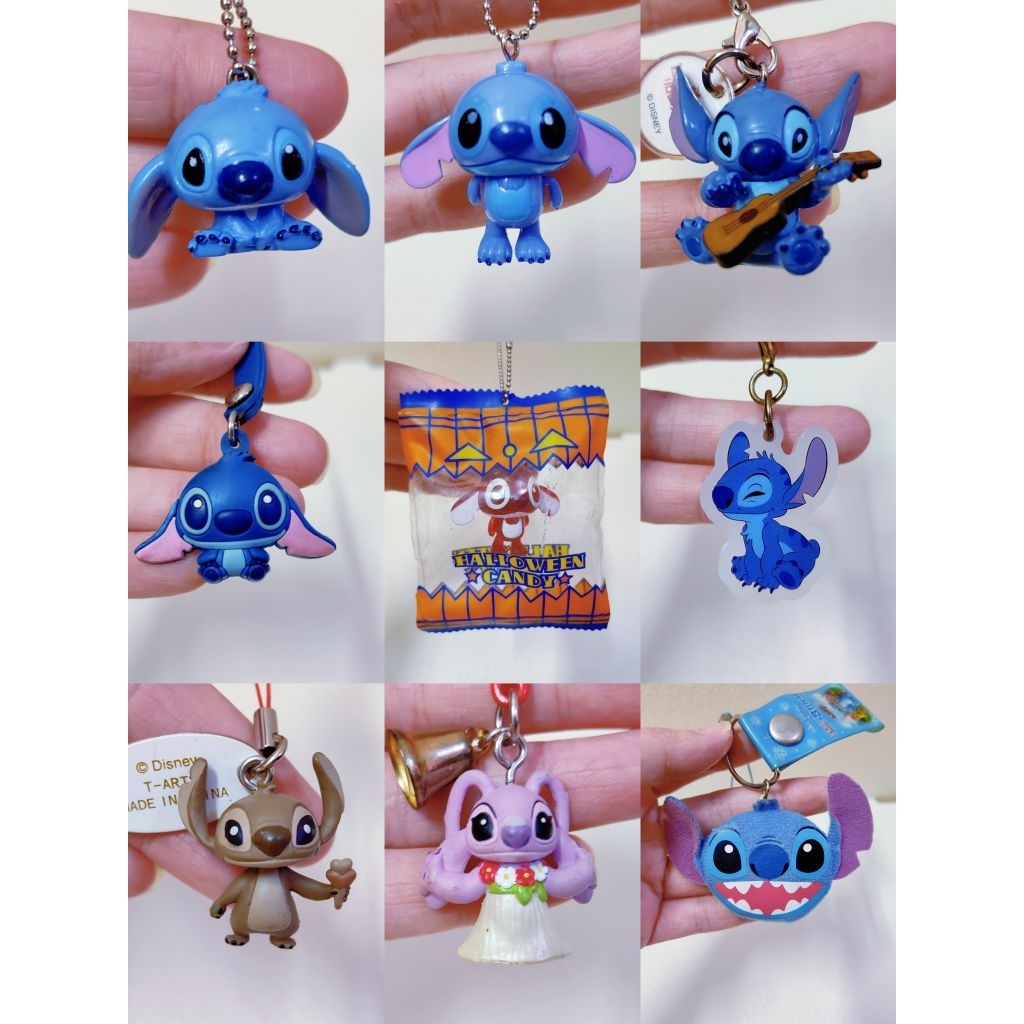 Lilo & Stitch preloved keychain KD1/ phone strap Stitch Angel | Shopee ...