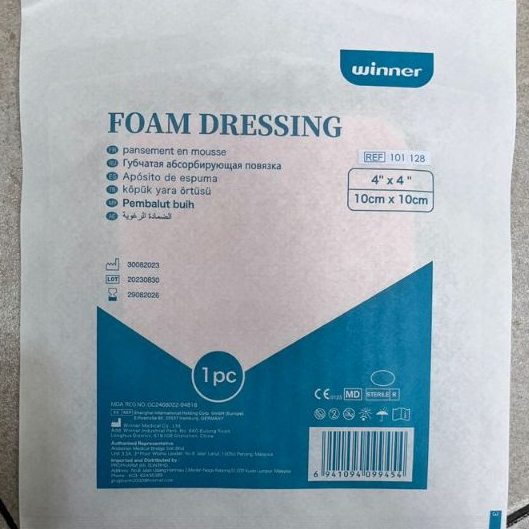 WINNER FOAM DRESSING 10CM x 10CM (1PC) - EXPIRY 08/2026 | Shopee ...