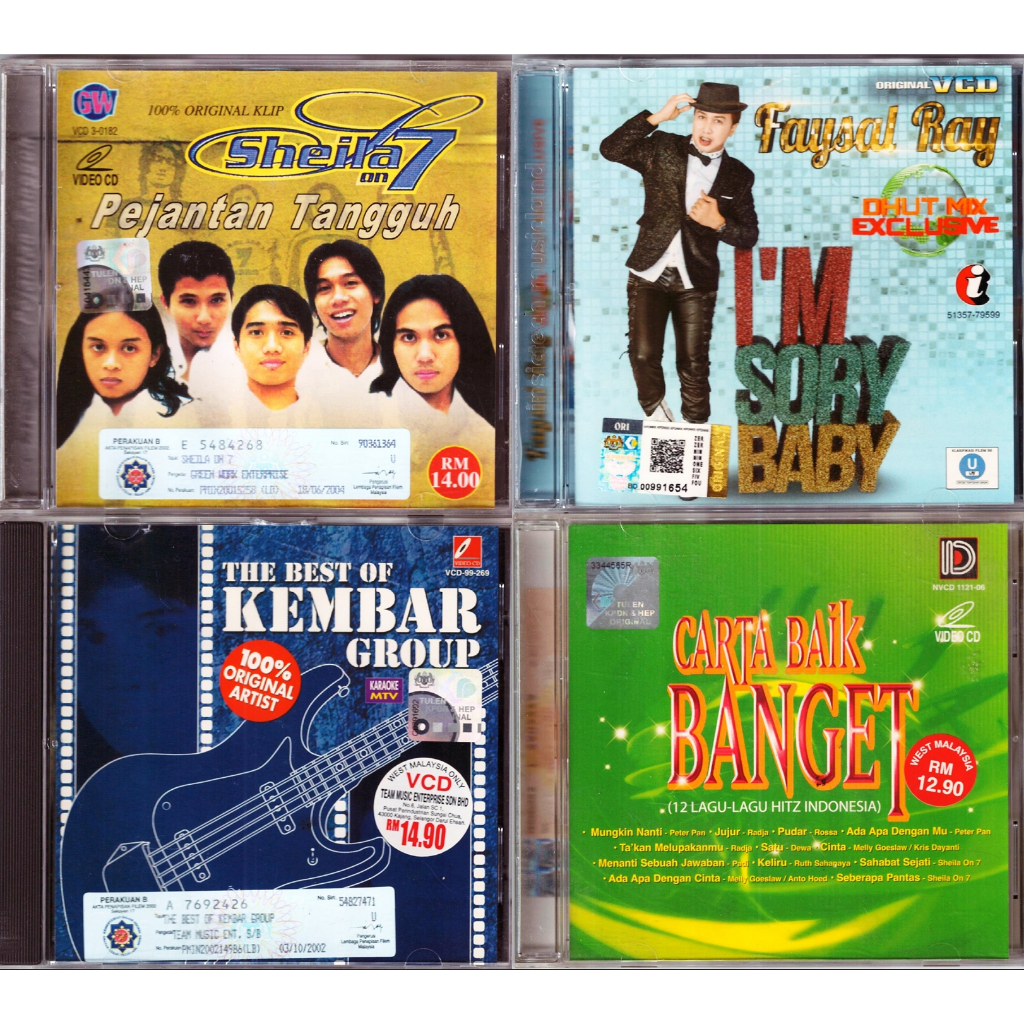 USED VCD SHEILA ON 7 FAYSAL RAY THE BEST OF KEMBAR GROUP CARTA BAIK ...