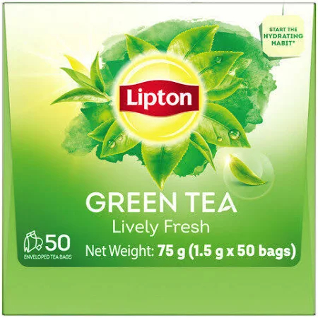 Green Tea LIPTON Lively Fresh 50s x 1.5g Lipton Green Tea | Shopee ...