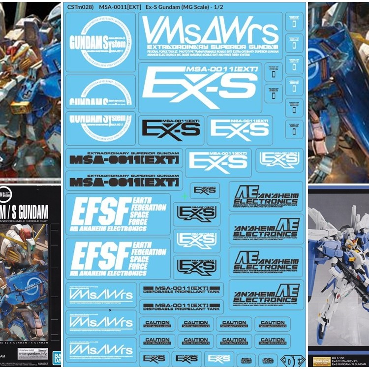 [EZ DECAL] CSTM28 MSA-0011[EXT]EX-S GUNDAM [MG SCALE] | Shopee Philippines