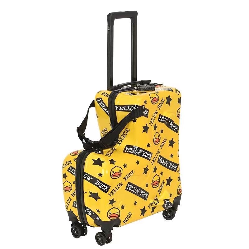Travel L Shape Ride On Trolley Case Horse Shape Cartoon Luggage Bagasi ...
