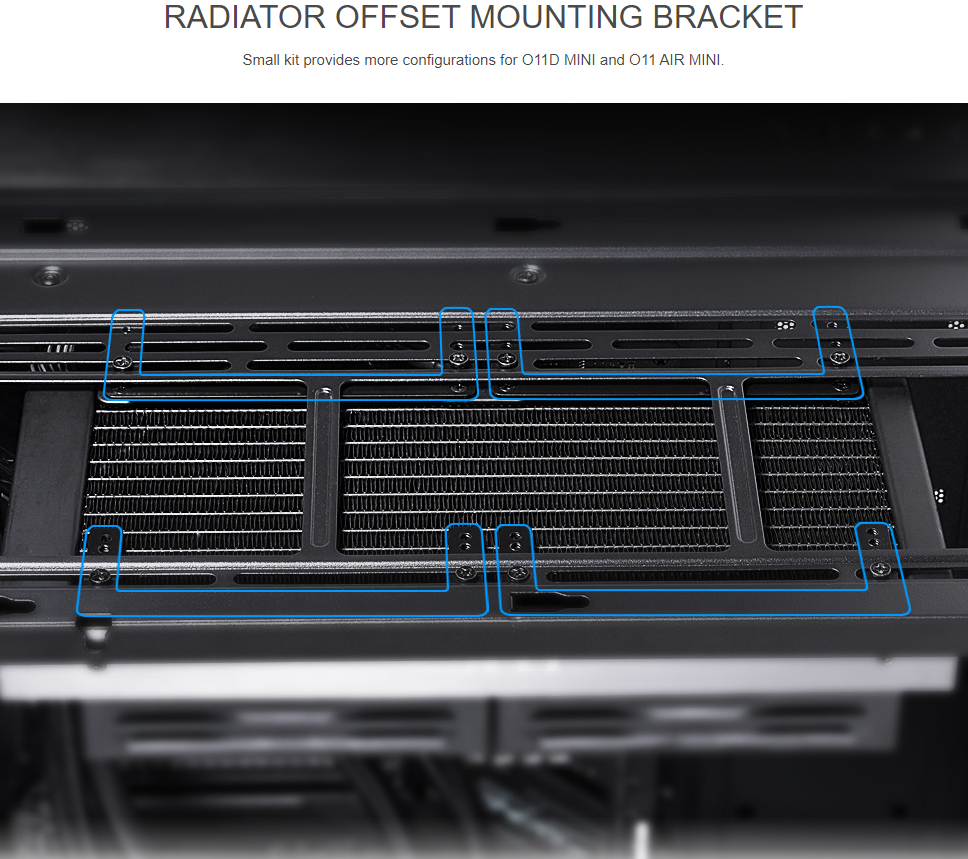 LIAN LI RB-001 RADIATOR OFFSET MOUTING BRACKET FOR O11 AIR MINI ...