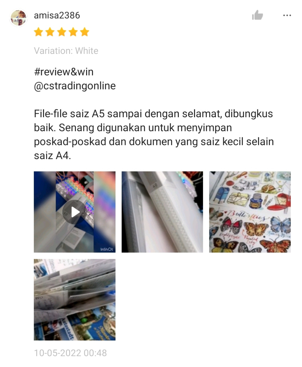 A5 Clear Book 40 Pocket / Clear Book / Clear Holder / Display Book ...
