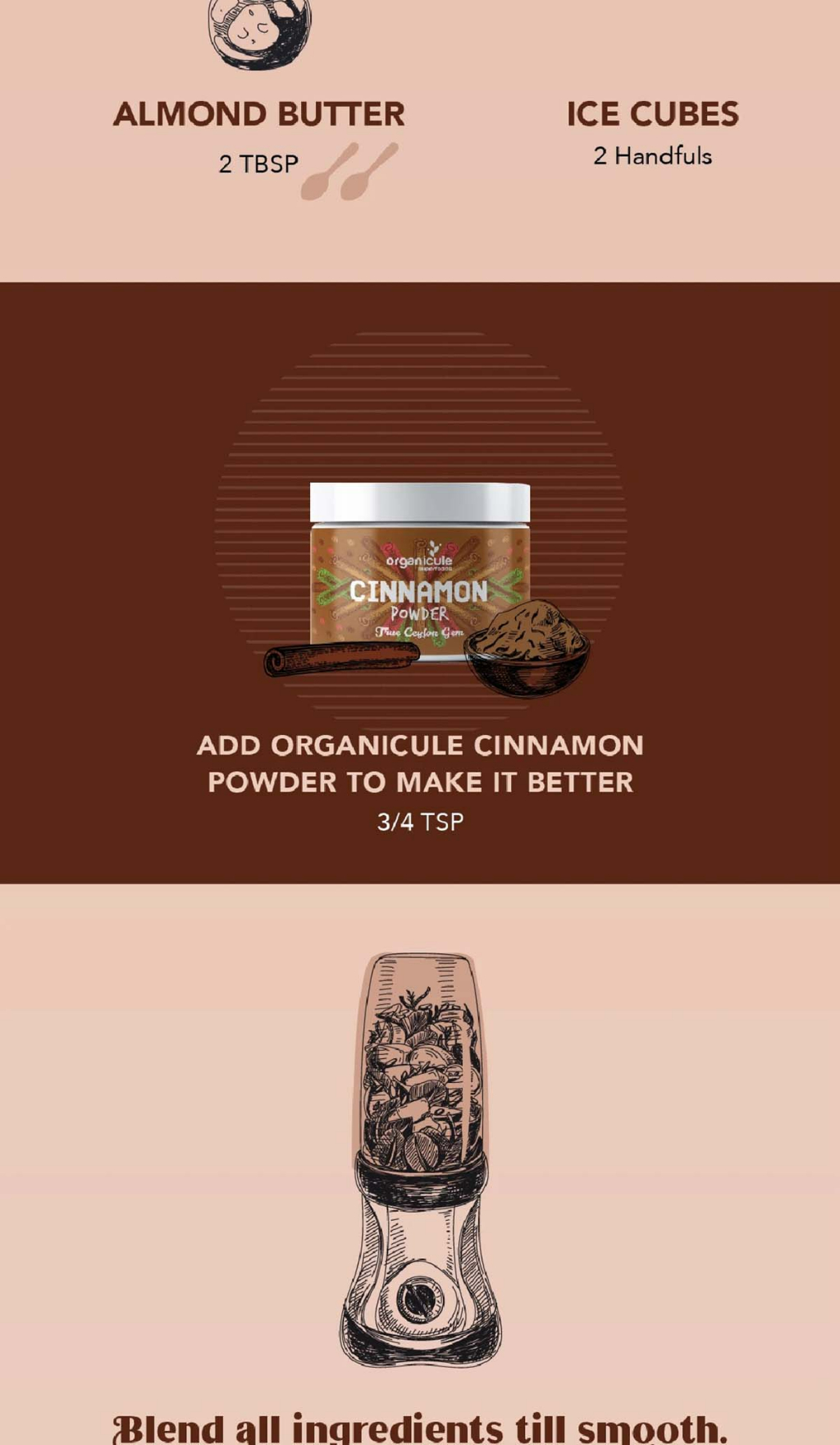 Organicule Ceylon Cinnamon Powder [100g] Alba Grade Anti-Diabetic Sri ...
