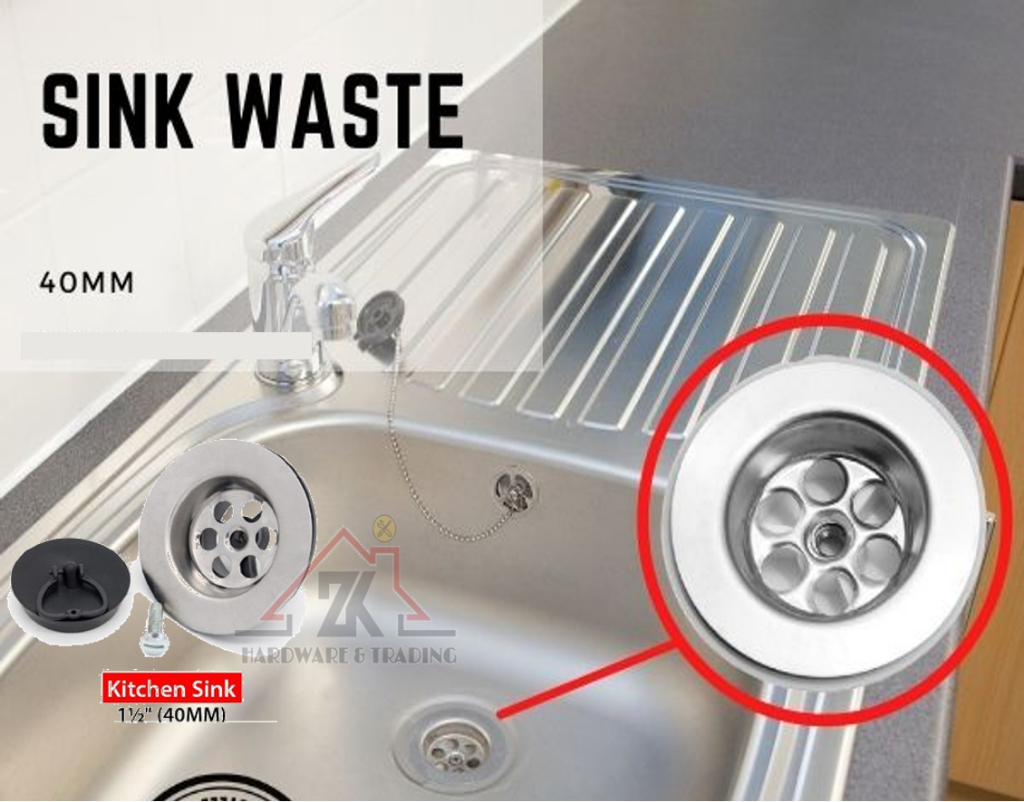 BATHROOM BASIN WASTE 32MM KITCHEN BASIN WASTE 40MM WASTE SINKI BASUH ...