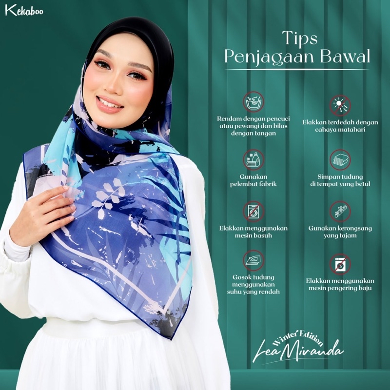 Kekaboo Tudung Bawal LEA MIRANDA Tudung CHIFFON Field 45 (Tudung only ...