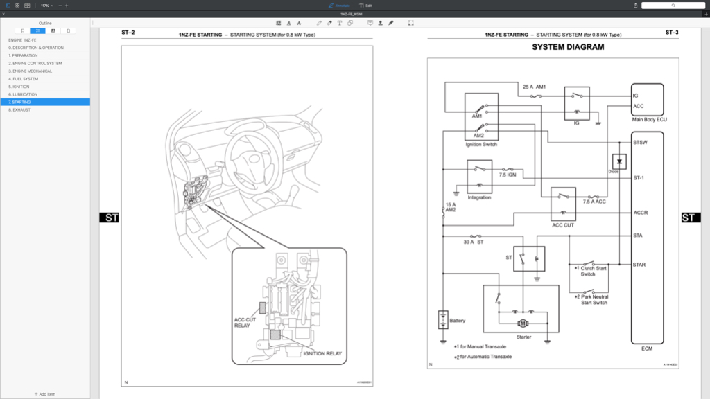 TOYOTA ENGINE 1NZ-FE 1NZFE 1.5L SERVICE REPAIR WORKSHOP MANUAL - VIOS YARIS COROLLA AURIS GEELY ...
