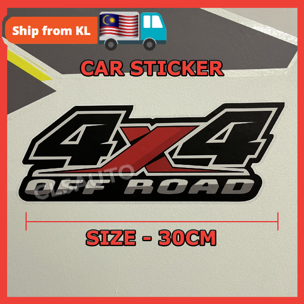 Offroad Sticker 4x4 - Hilux Ranger Raptor Wildtrak Triton Navara DMAX ...