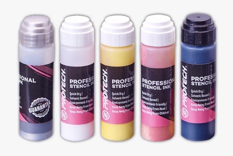 PROTECH Professional Stencil Ink for Badminton Tennis Squash Racket ...