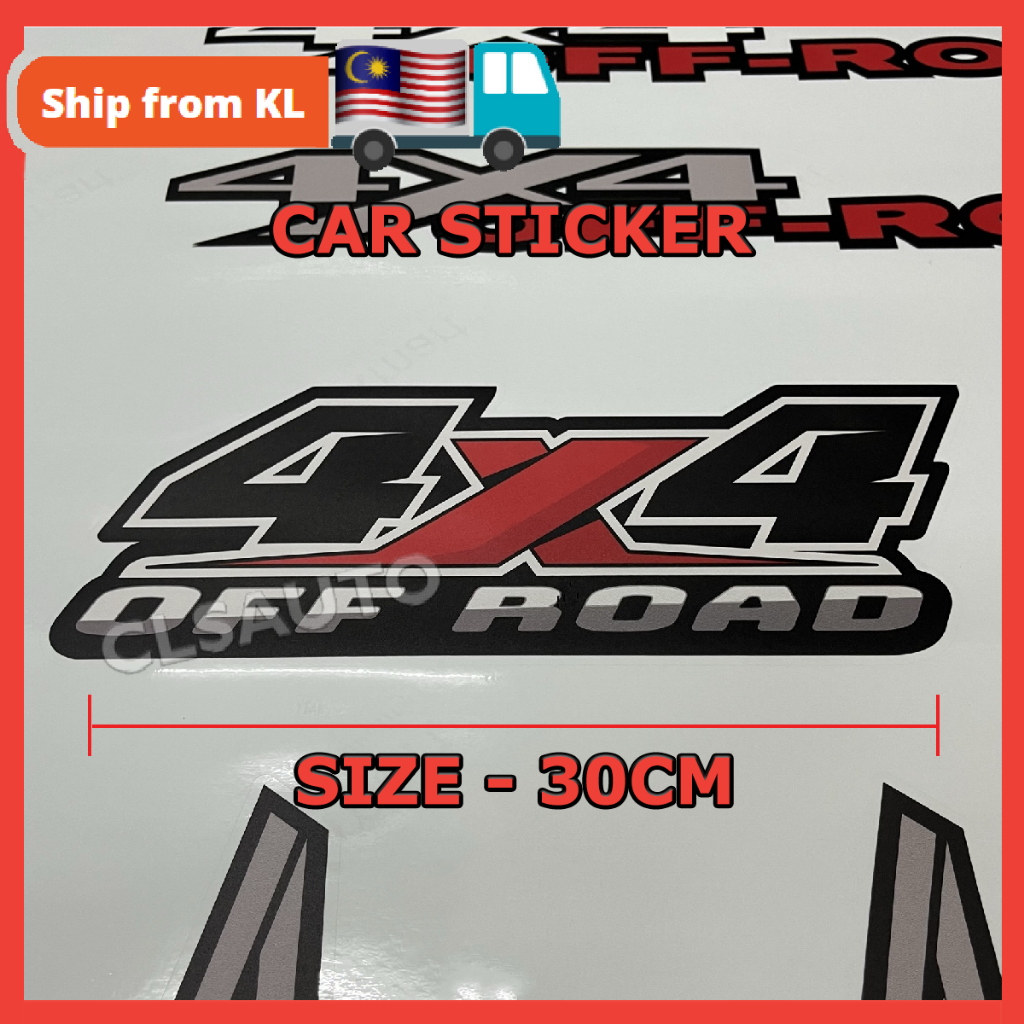 Offroad Sticker 4x4 - Hilux Ranger Raptor Wildtrak Triton Navara DMAX ...