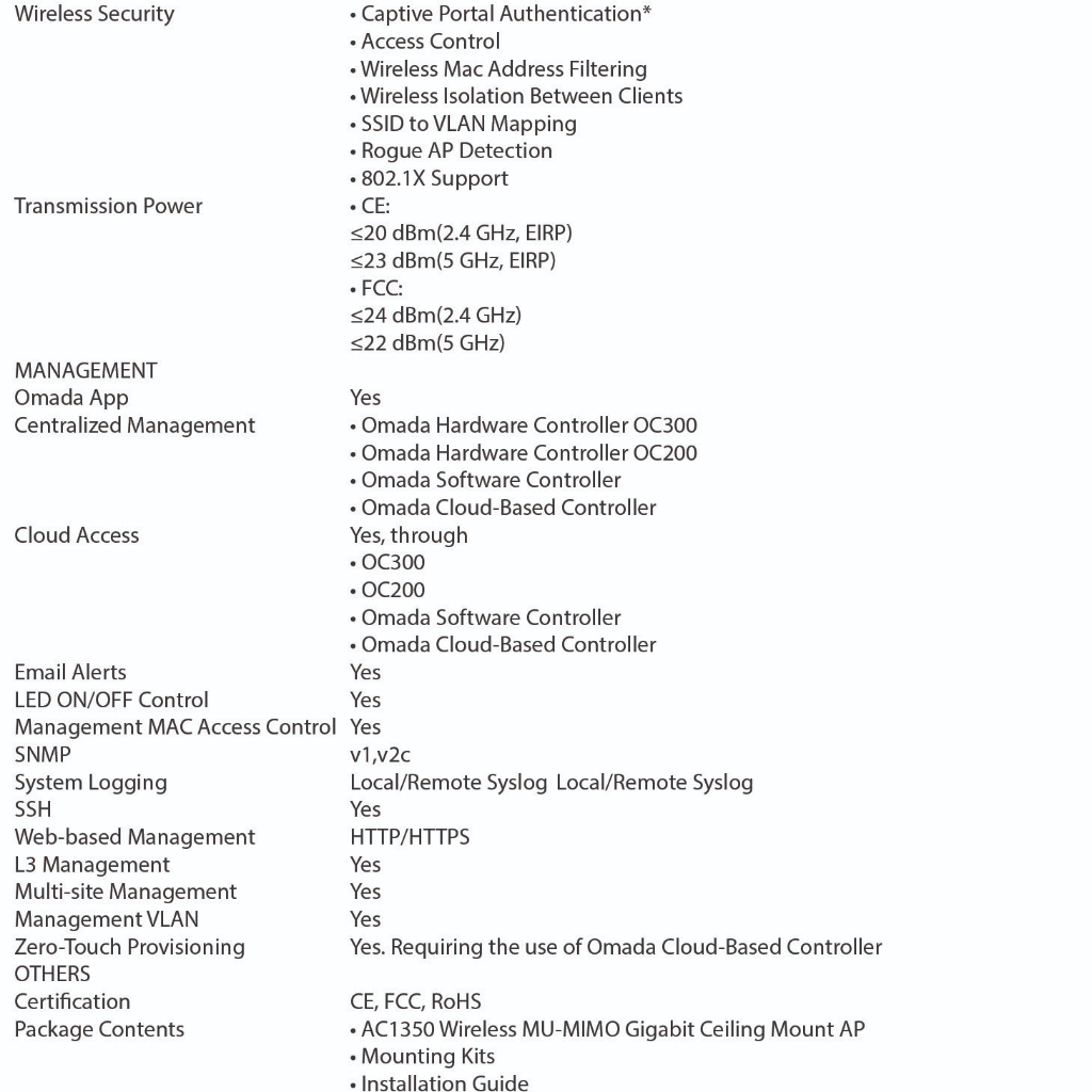 TP-link EAP223/EAP225 AC1350 WIRELESS MU MIMO GIGABIT CEILING MOUNT ...