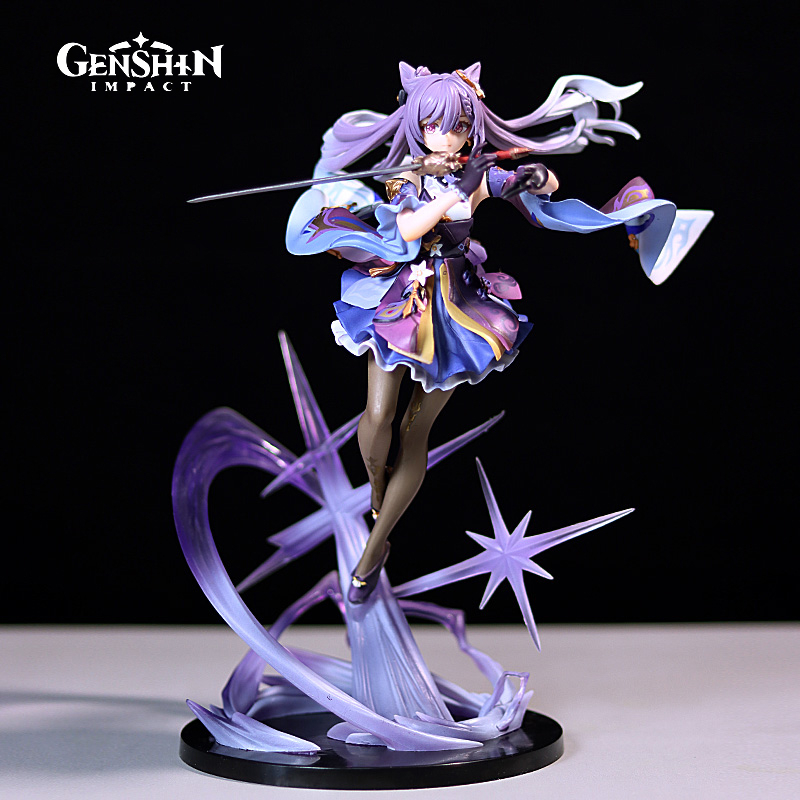 32cm Genshin Impact Anime Figure Keqing PVC Action Figure Collection ...