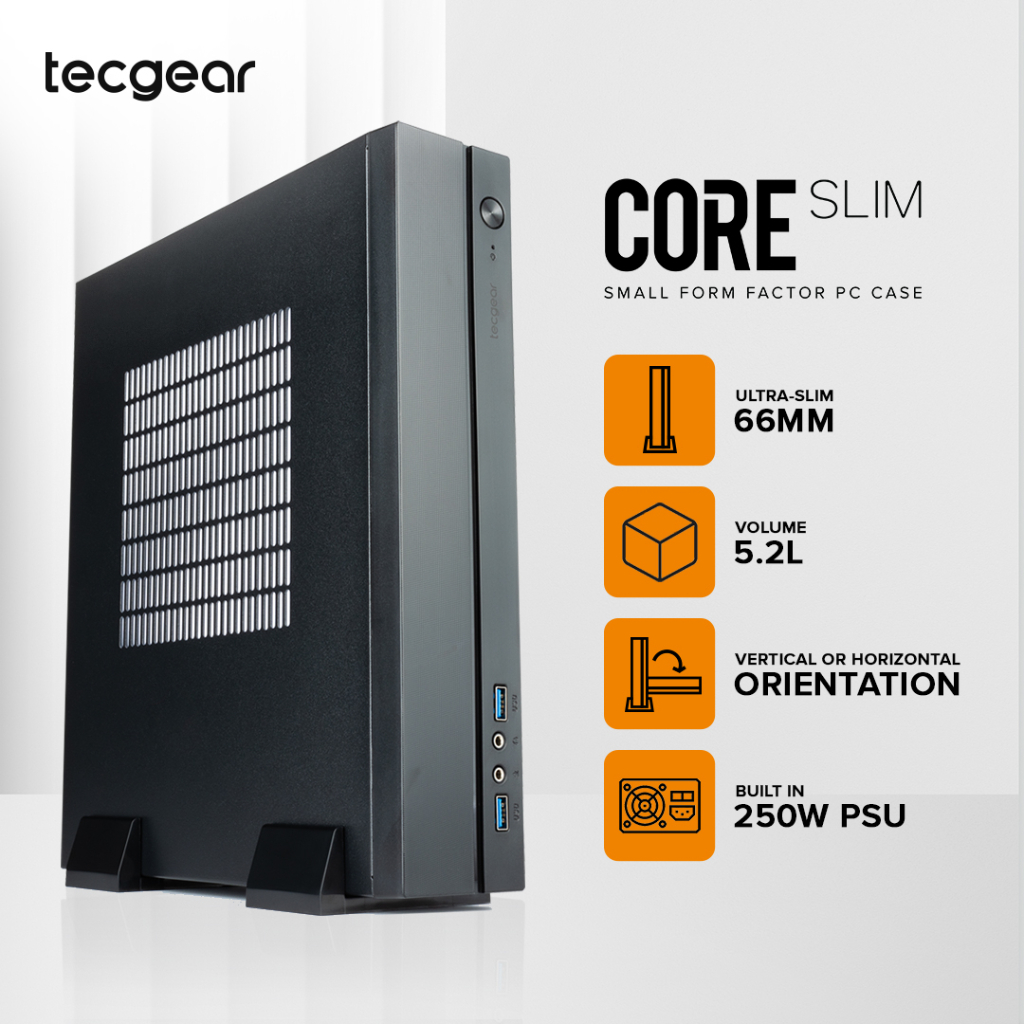 Tecware Core Mini & Core Slim SFF Matx PC CASE With 250W PSU Inluded ...