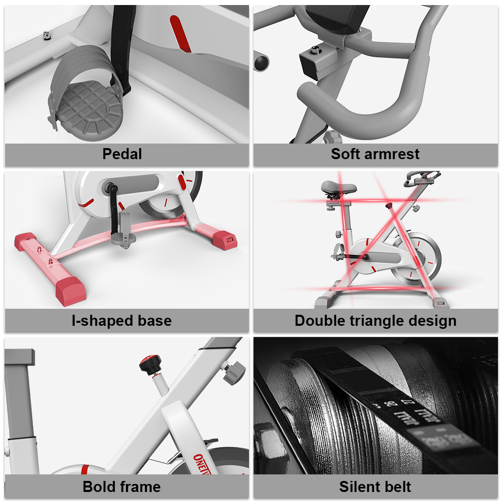 OneTwoFit Spinning Stationary Bike Flying Wheel Exercise Indoor exercise Aerobic exercise ...