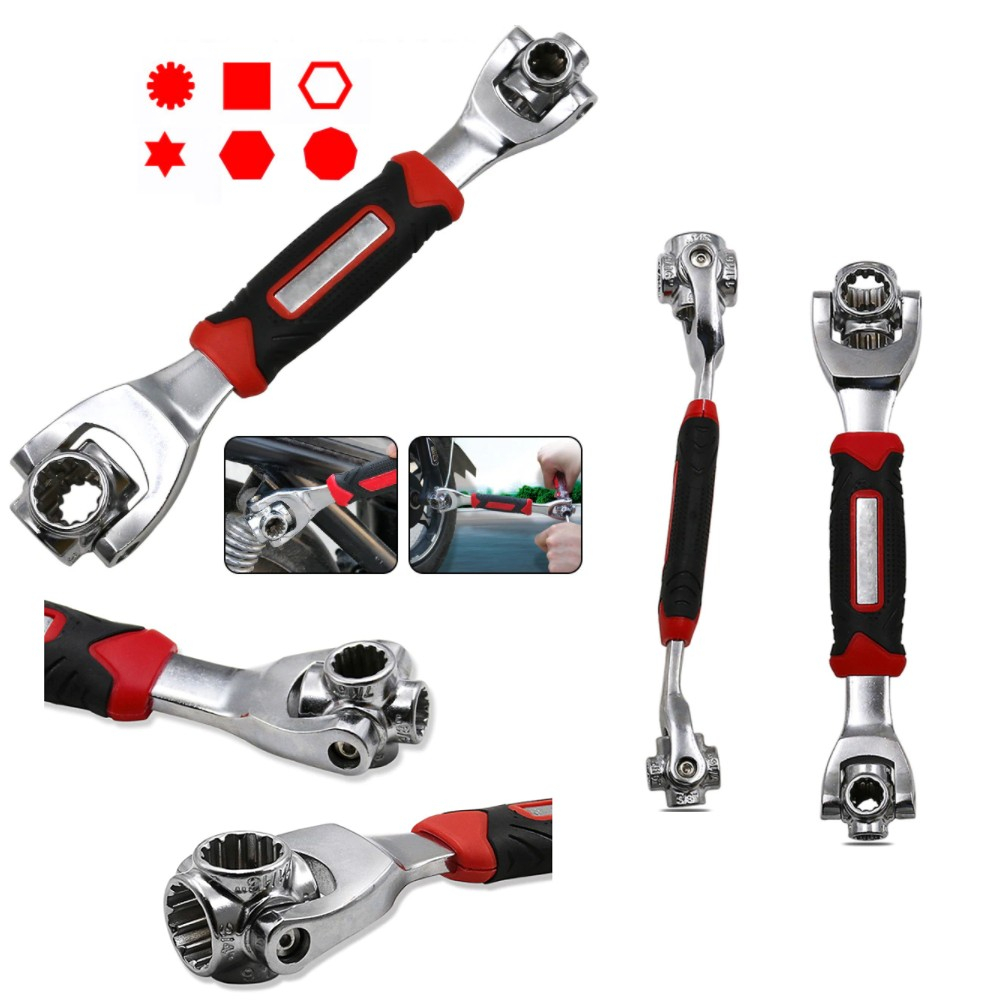 8In1 Multi Torque Wrench Double-Headed 360-Degree Rotating Adjustable ...