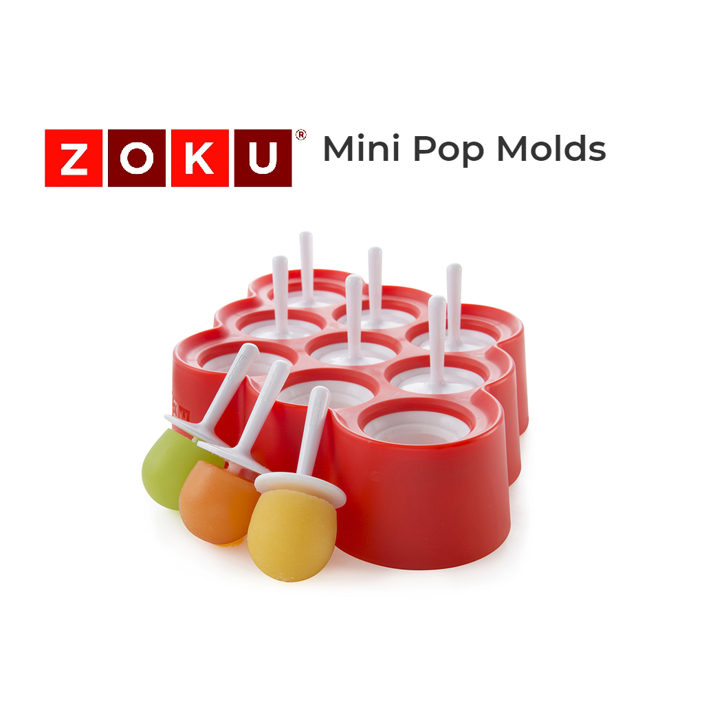 Zoku BPA Free Mini Pop Mold Ice Cream Popsicle Mold for Kids Stay Home ...