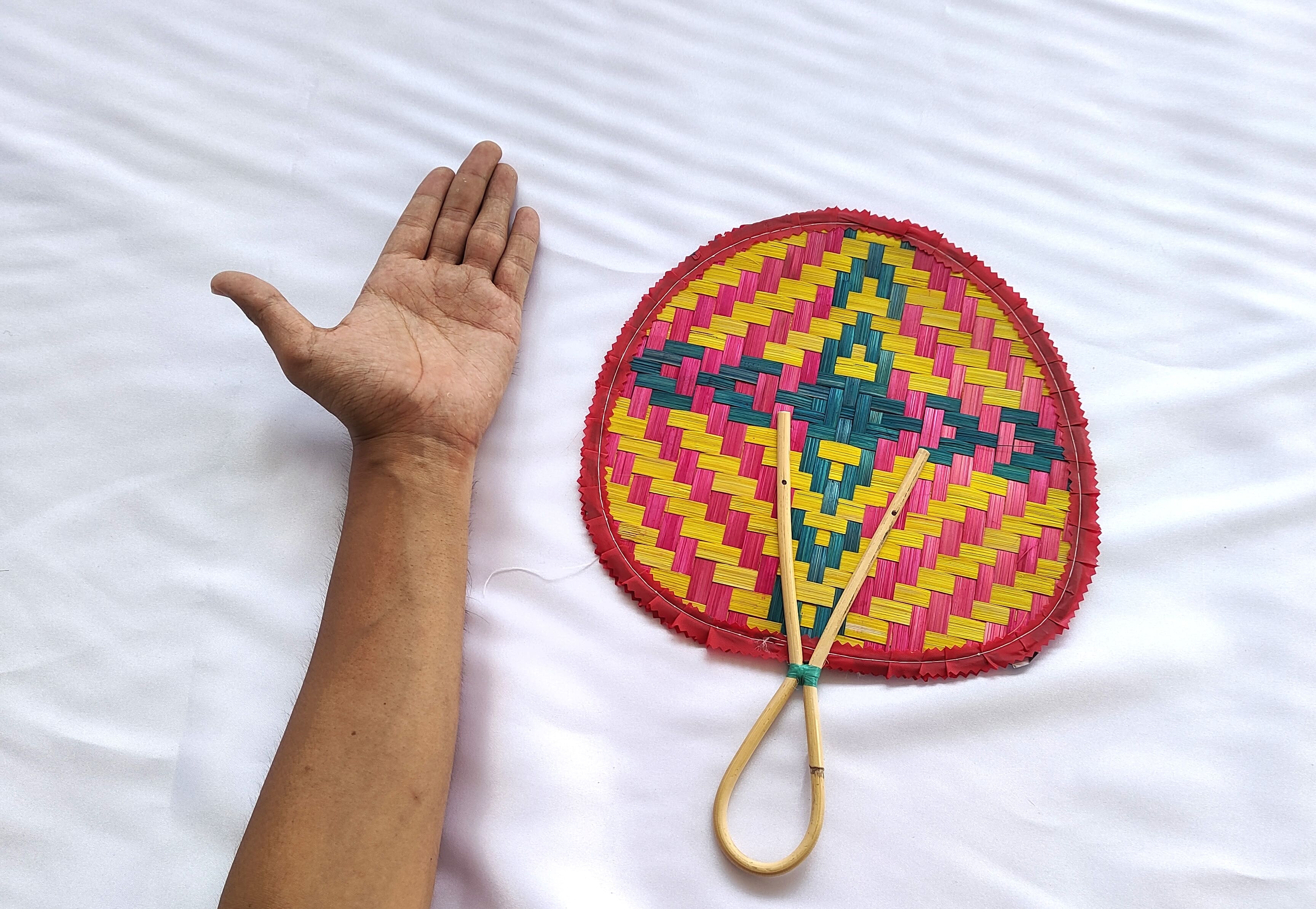 Kipas tangan doorgift angin buluh sate cantik kraftangan rotan Bamboo ...