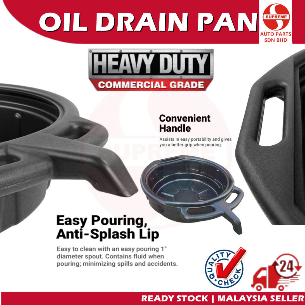 S2U Plastic Oil Drain Pan Waste Engine Oil Collector Tank Gearbox Basin ...