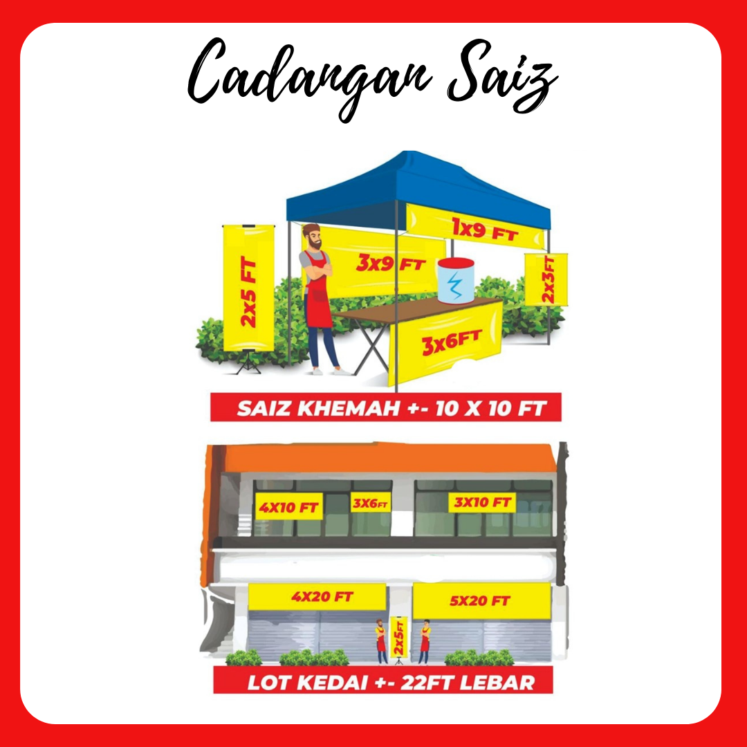 Banner Kuih Muih Streamer Popia Sira Popiah Basah Putu Bamboo Bomboloni ...