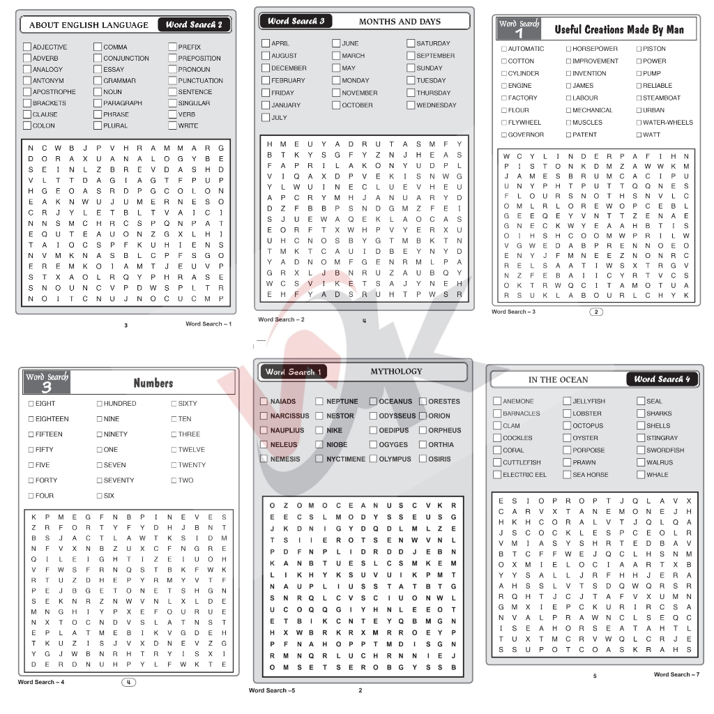 Amazing Jumbo Word Search Puzzle For Kids Adults Crossword Word Game ...