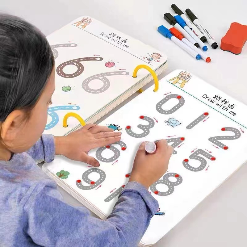 Kid Magical Tracing Workbook Pen Control Drawing Dot To Dot Writing ...
