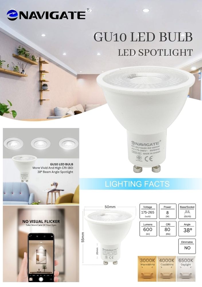 NAVIGATE/ IMITOS GU10 7/8W LED Bulb Spotlight Track Light Tracklight ...