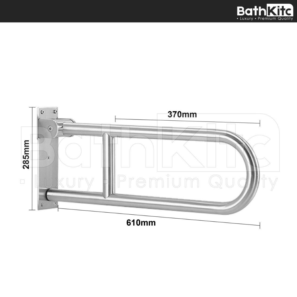 BATHKITC High Premium Quality SUS304 Stainless Steel Foldable Grab Bar ...