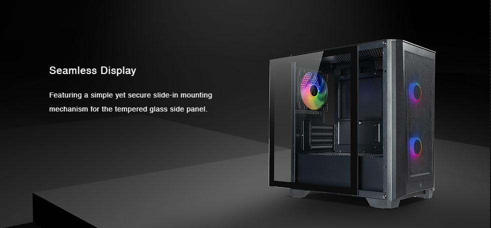 TECWARE Edge M2 OMNI TG ARGB MATX CASE - BLACK | Shopee Philippines