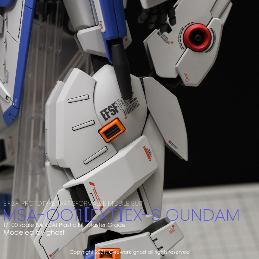 [COPY GHOST] MG49 MG 1/100 MSA-0011[EXT] EX-S GUNDAM WATER SLIDE DECAL ...