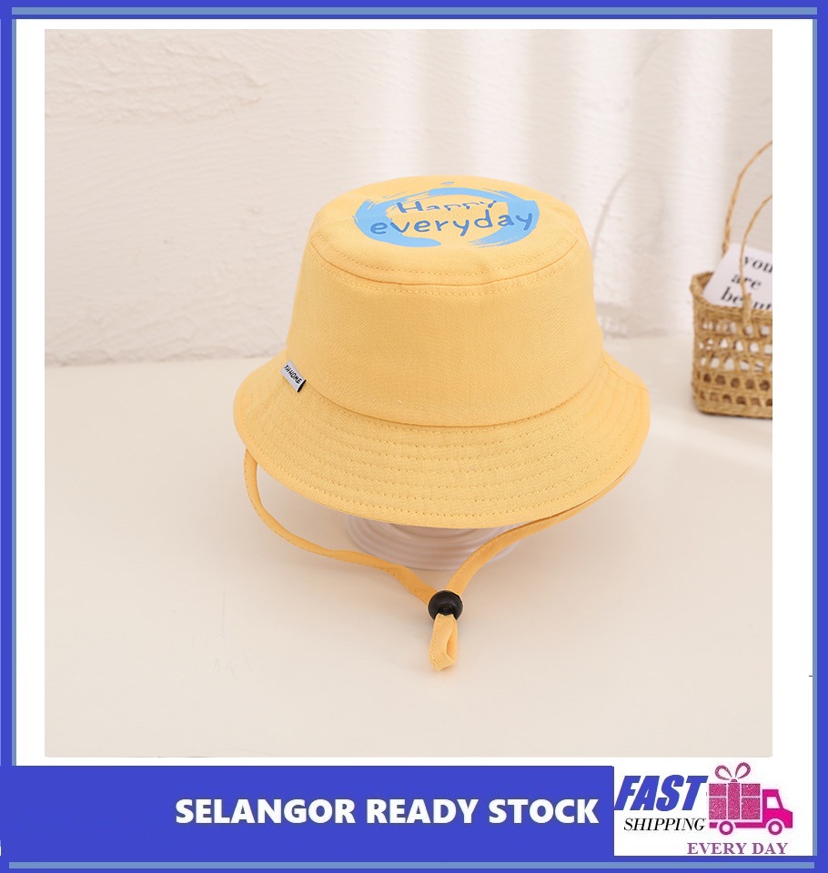 Selangor Kids Boy & Girl (1-5years old)Happy Everyday Bucket Hat Kids ...