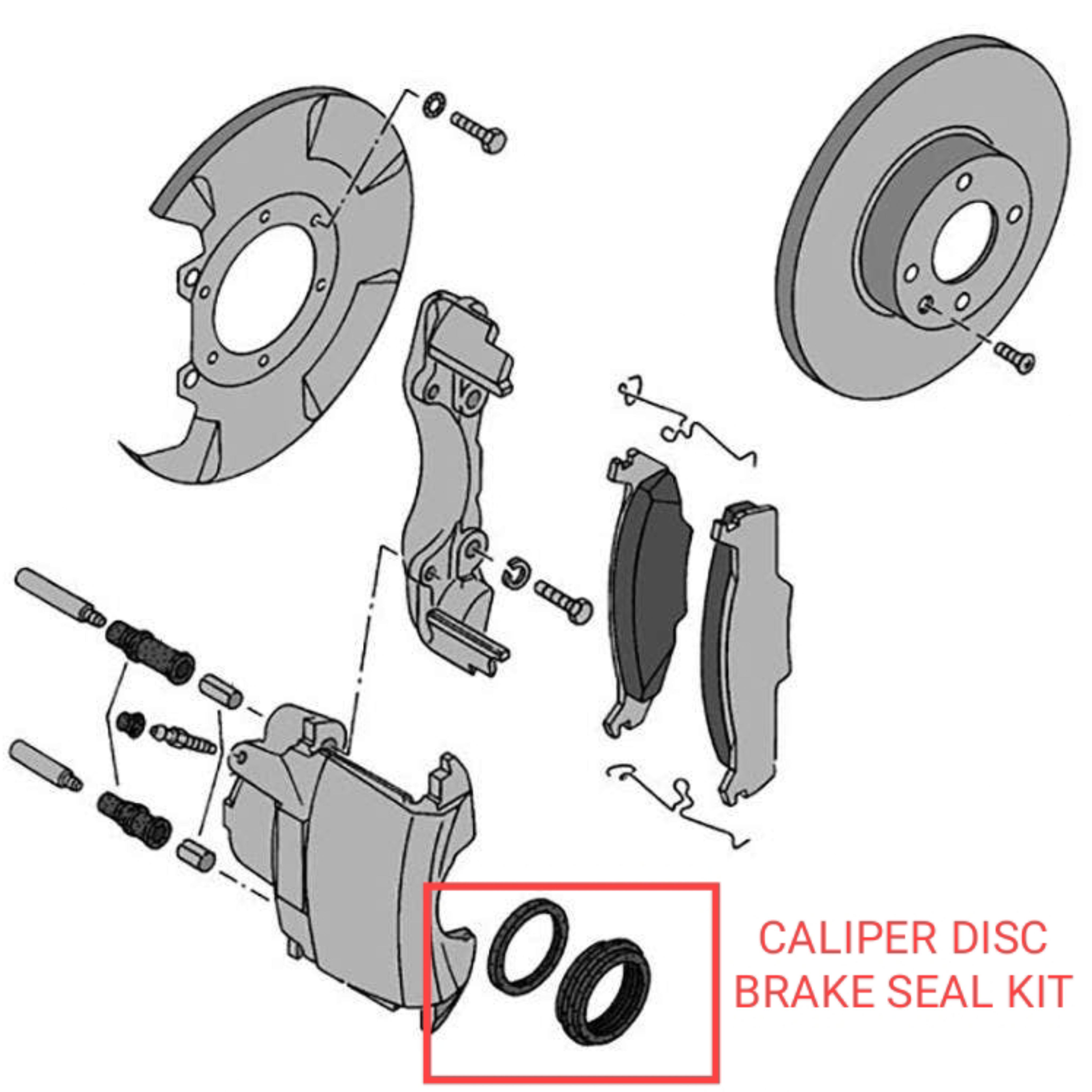 PROTON INSPIRA,MITSUBISHI LANCER CY4 FRONT REAR CALIPER DISC BRAKE ...