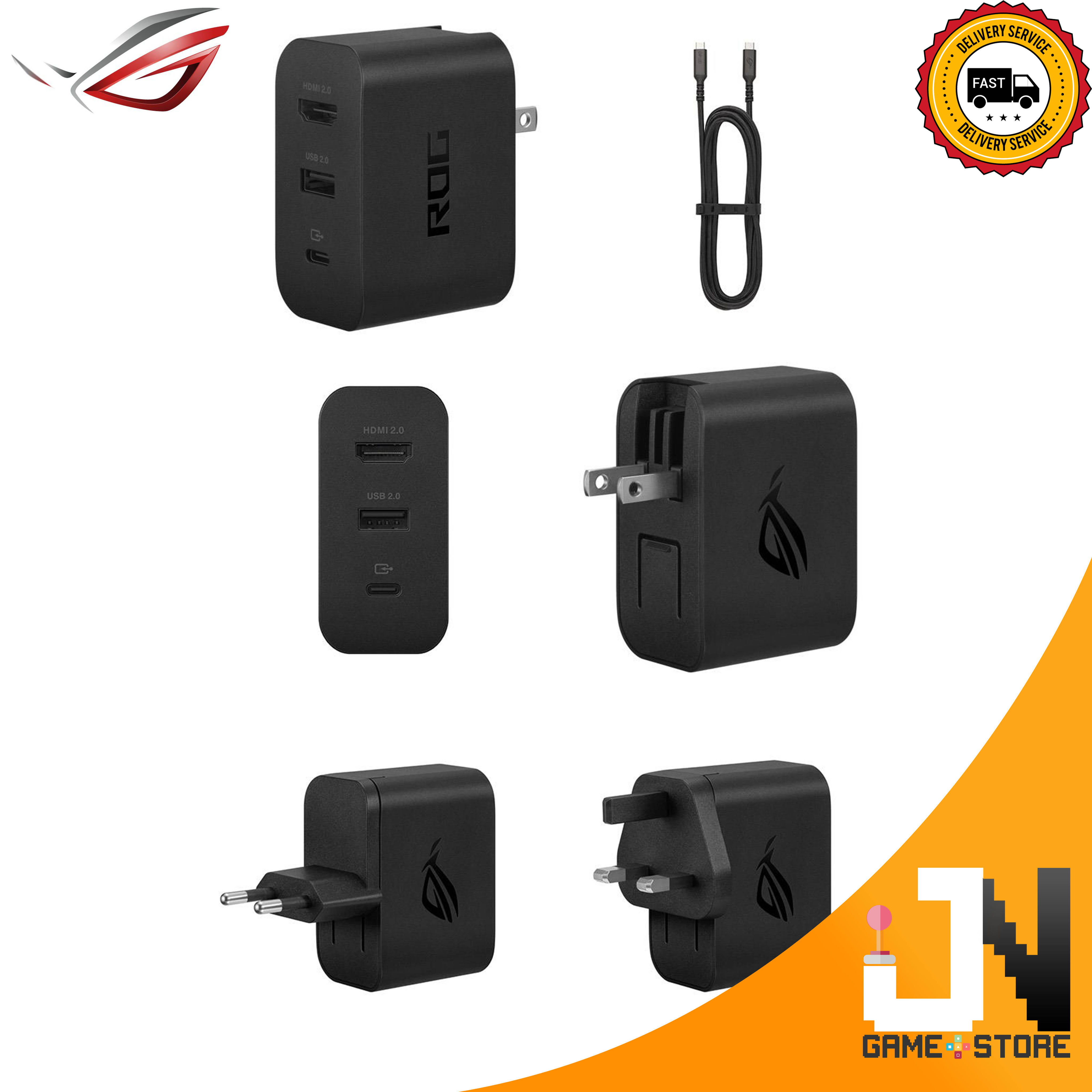 ROG Ally 65W Gaming Charger Dock 3 Pins Plug [1 Year ASUS Official ...
