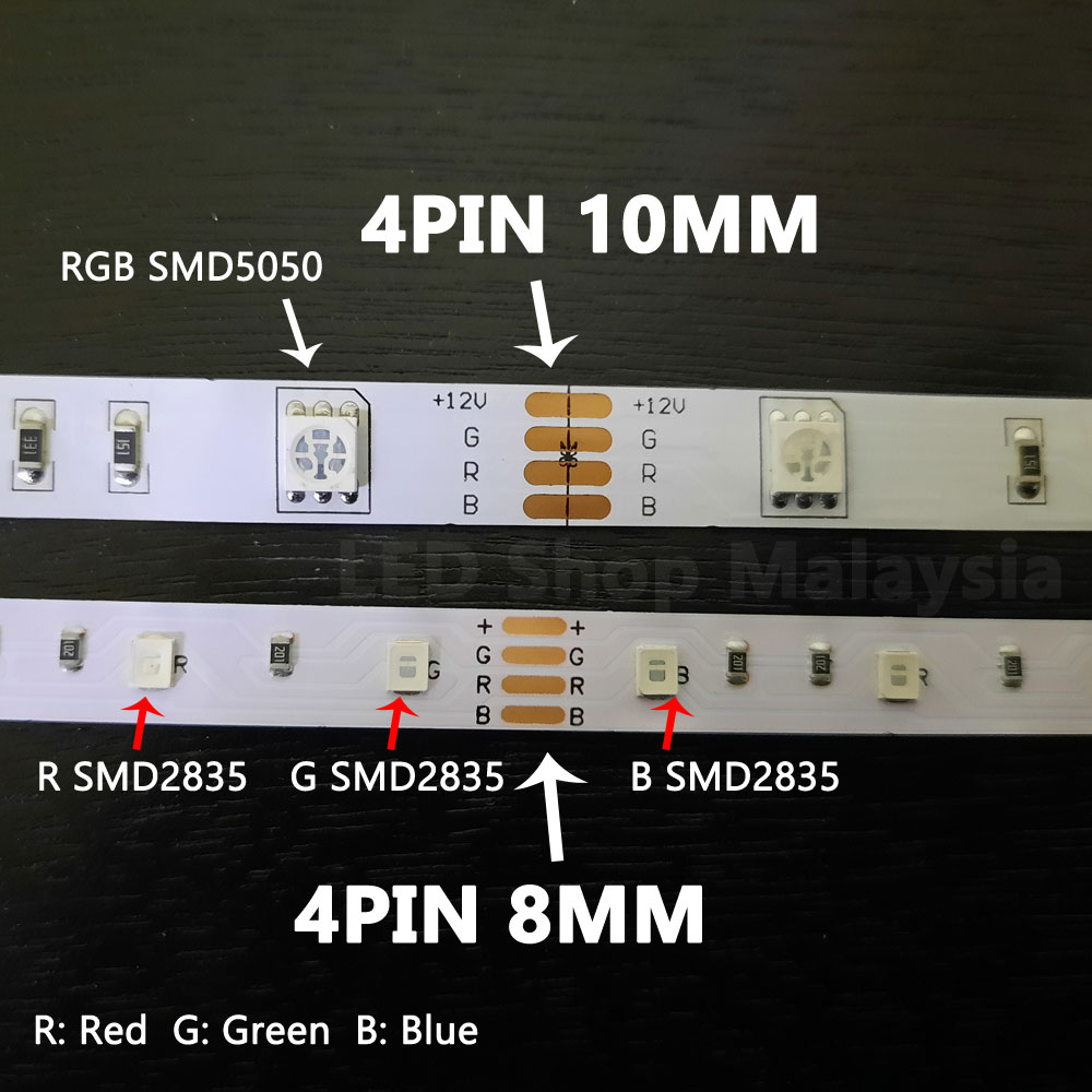 2 Pin 3 Pin 4 Pin 5 Pin 6 Pin LED Strip Connector 8MM, 10MM, 12MM T & L ...