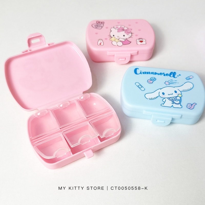 Hello Kitty My Melody Portable Medicine Box Kuromi Cinnamoroll Pochacco ...