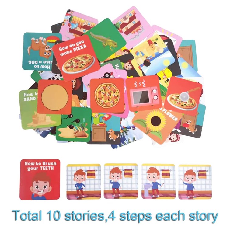 4-Step Sequencing Cards for Autism Speech Therapy Activity | Shopee ...